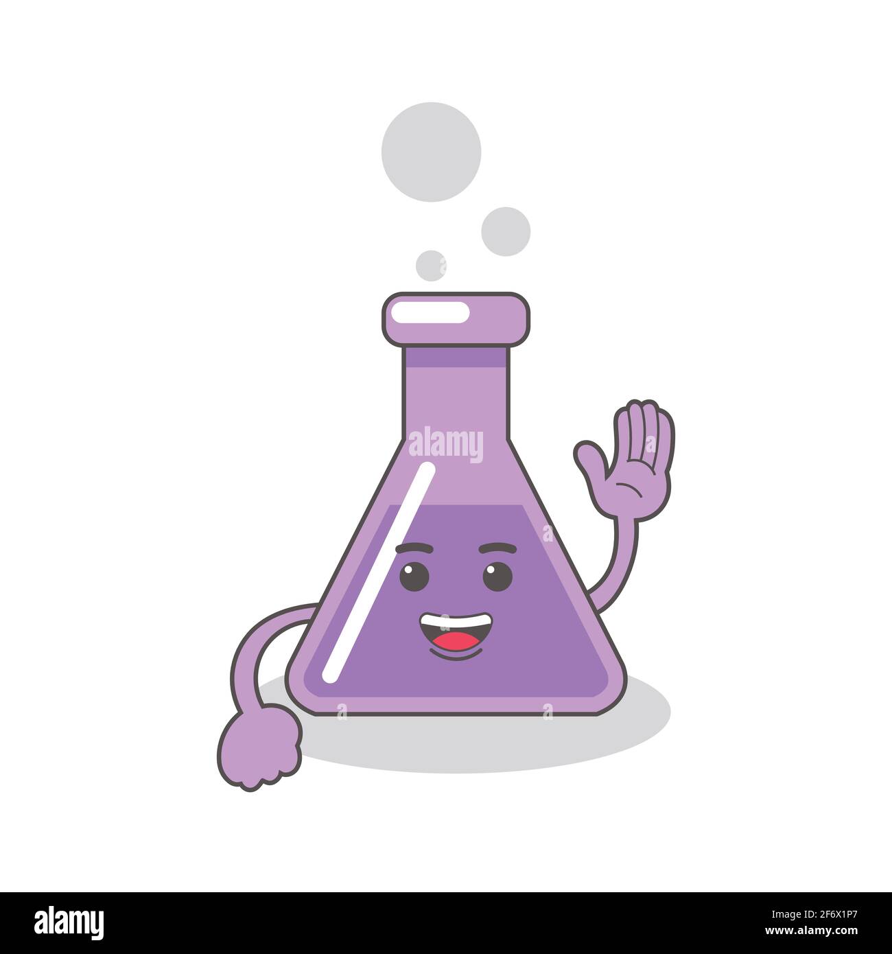 purple chemical bottle with faces vector image Stock Vector Image & Art ...