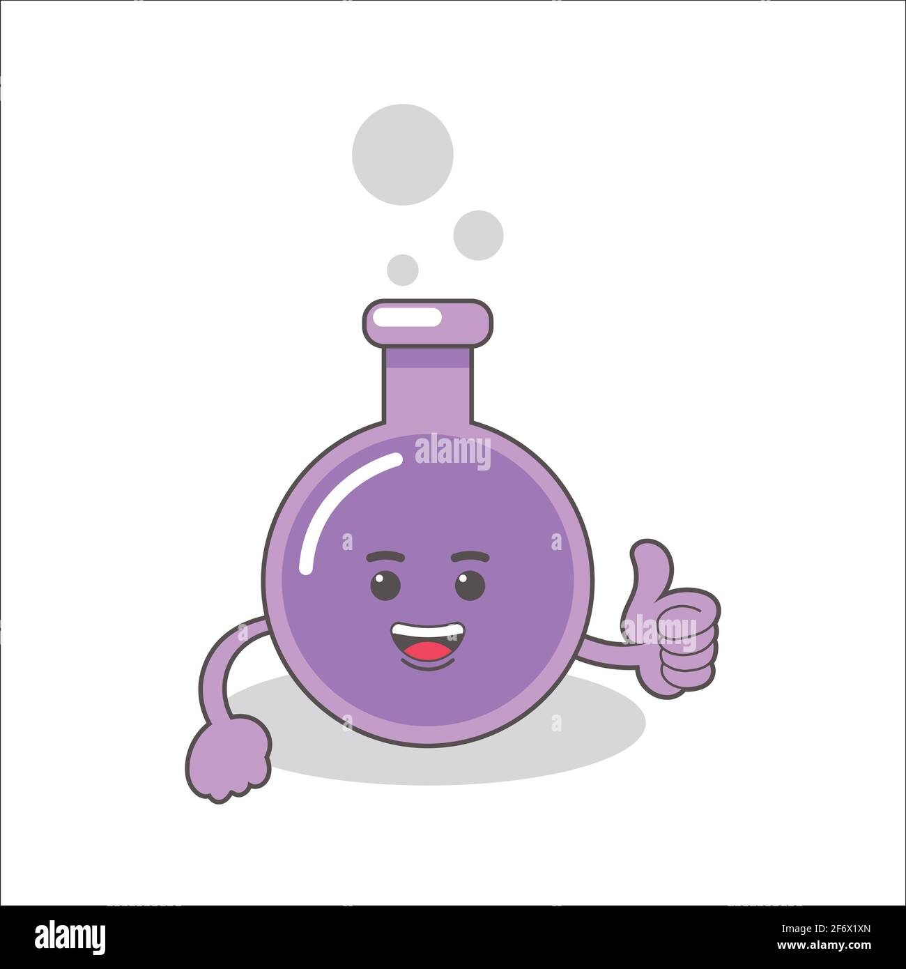 purple chemical bottle with faces vector image Stock Vector Image & Art ...