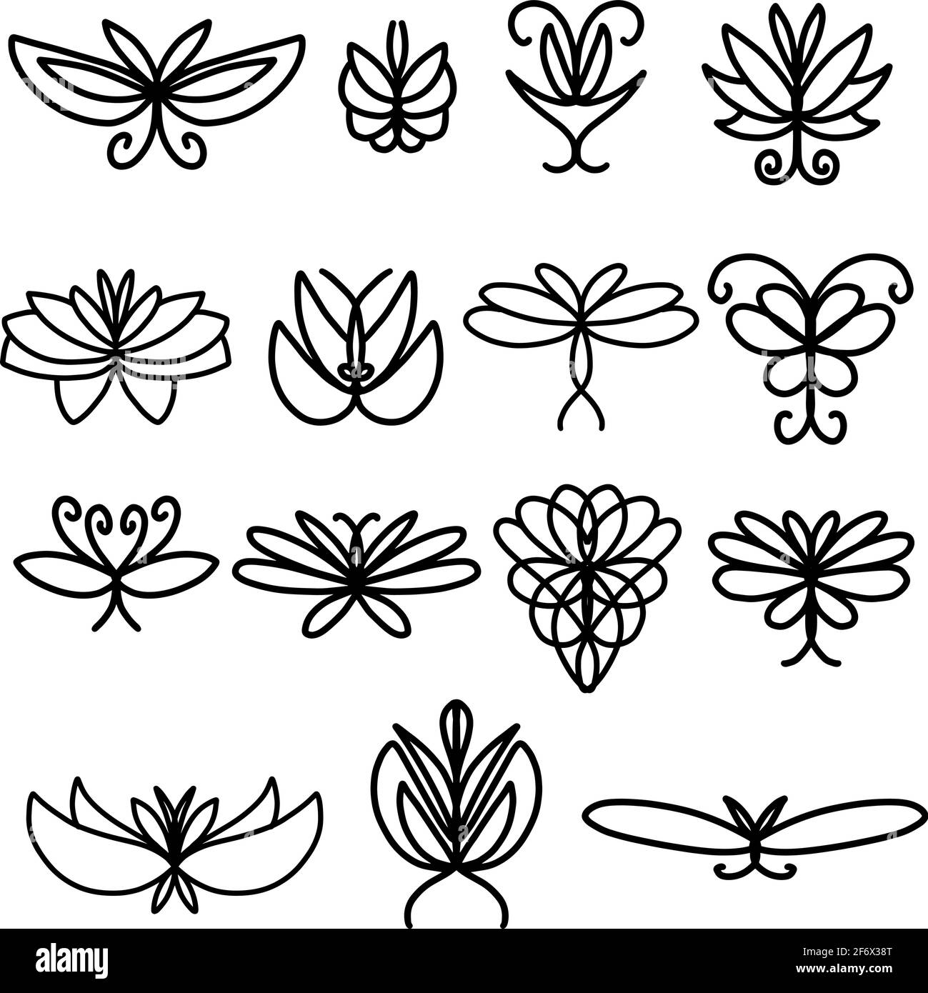 Symmetrical designs background Cut Out Stock Images & Pictures - Alamy