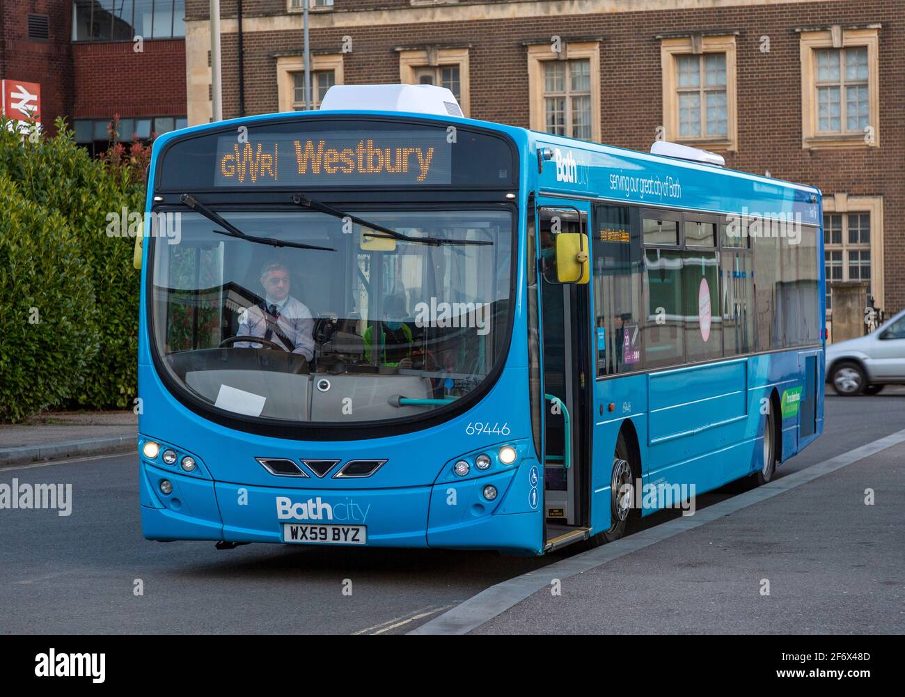 BathCity single decker bus GWR service to Westbury, Chippenham railway ...