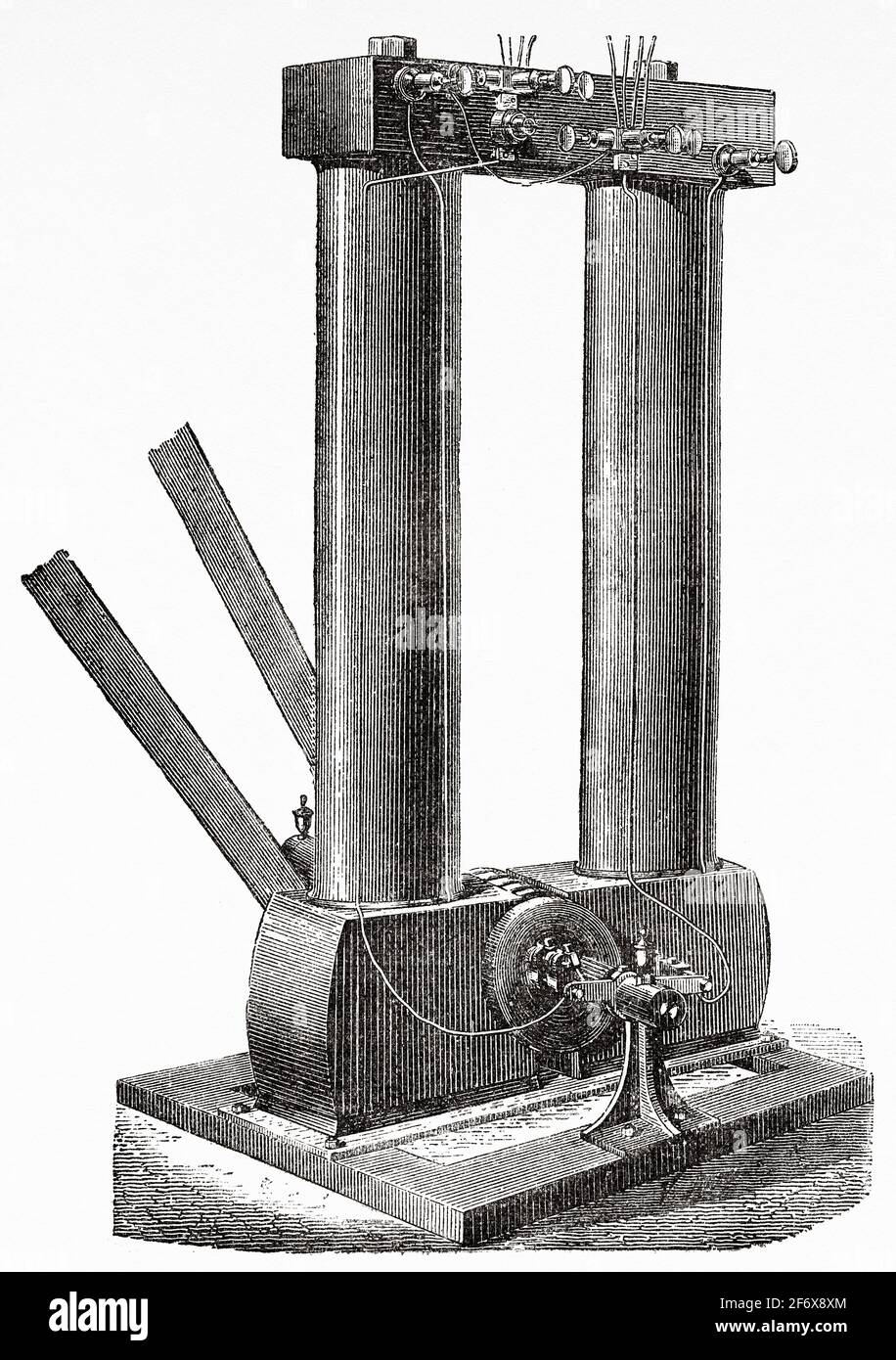 Dynamo electric machine presented by Thomas Edison at the International ...