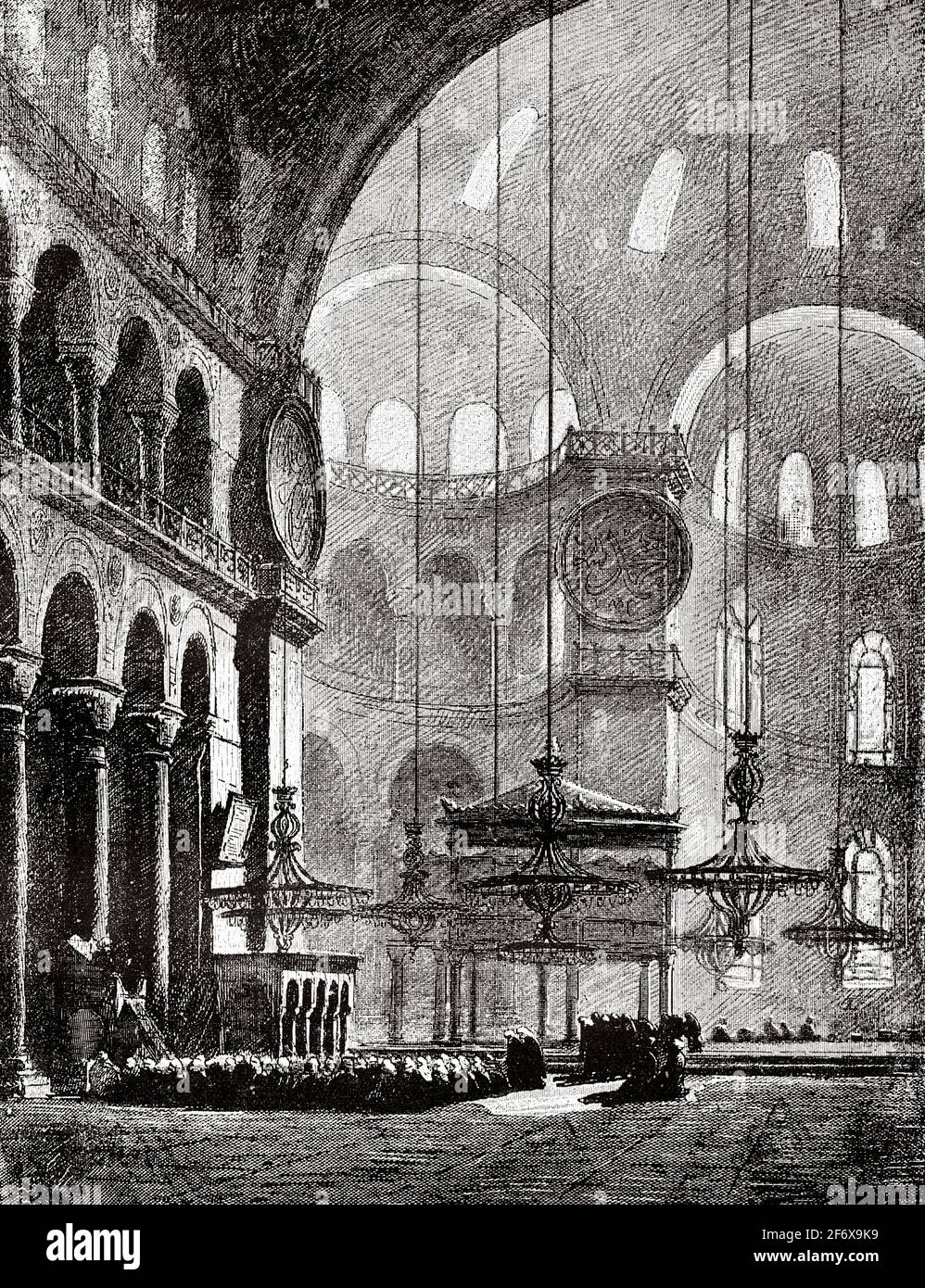 Hagia Sophia Constantinople Drawing