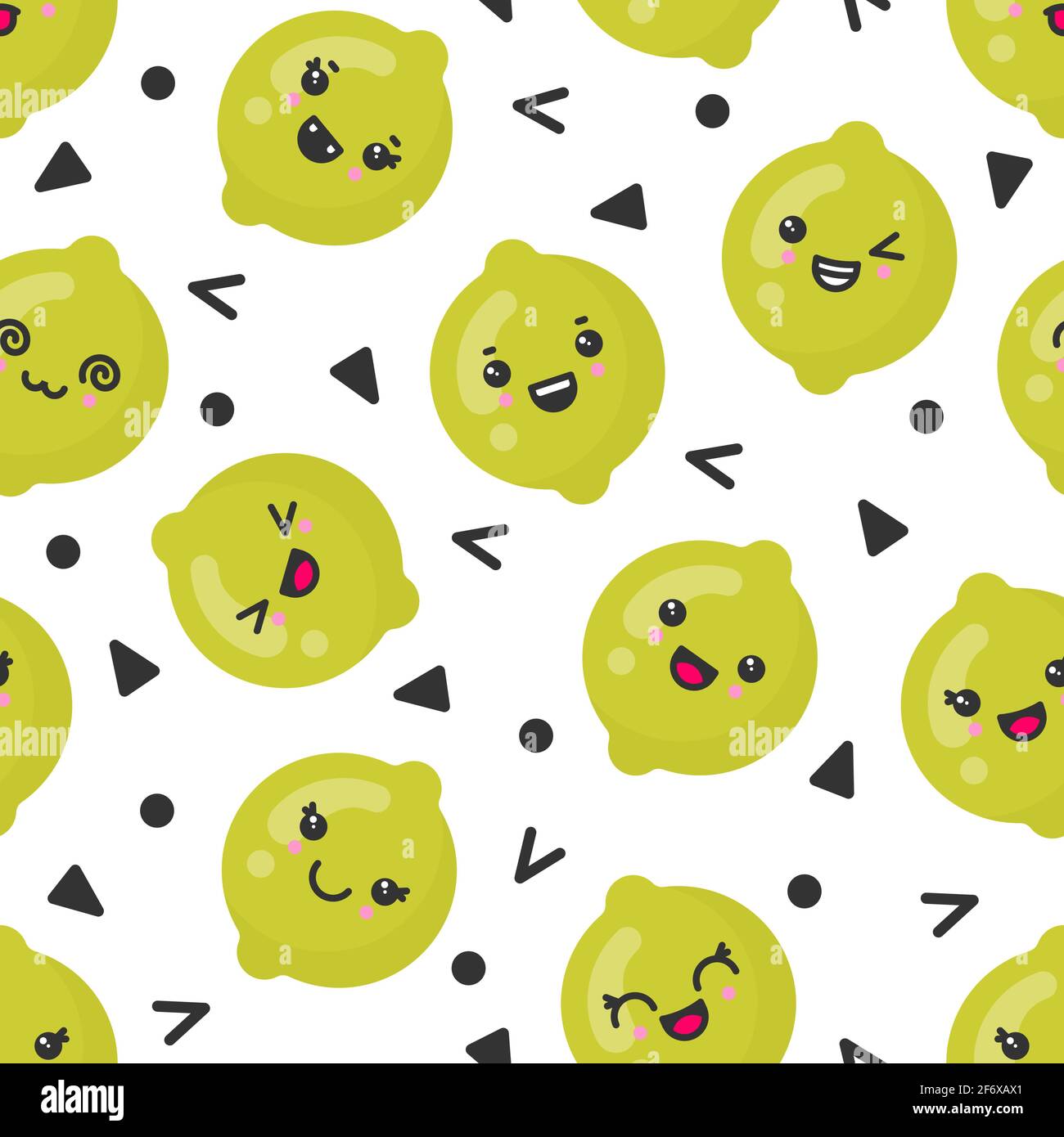 Seamless lime pattern on Stock Vector Images - Alamy