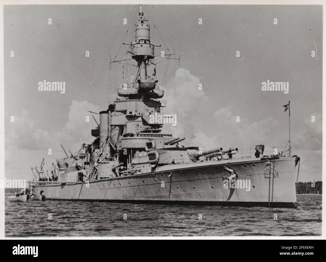 The photo shows the armor ship HMS Sweden - the first vessel built in ...