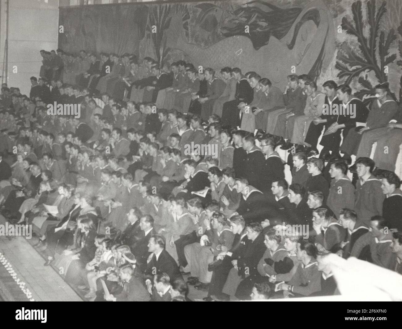 Audience in the swimming pool Stock Photo - Alamy