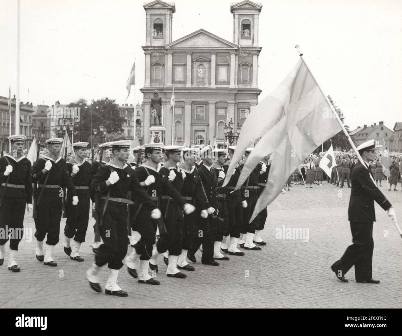 Military March on the square Stock Photo - Alamy