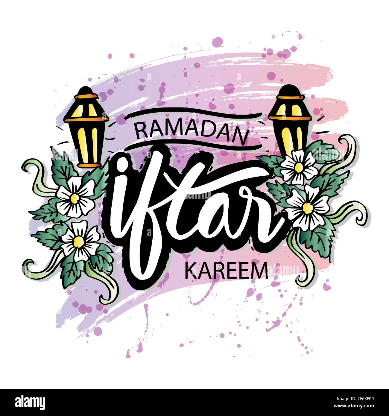 Ramadan kareem food decoration Cut Out Stock Images & Pictures - Alamy