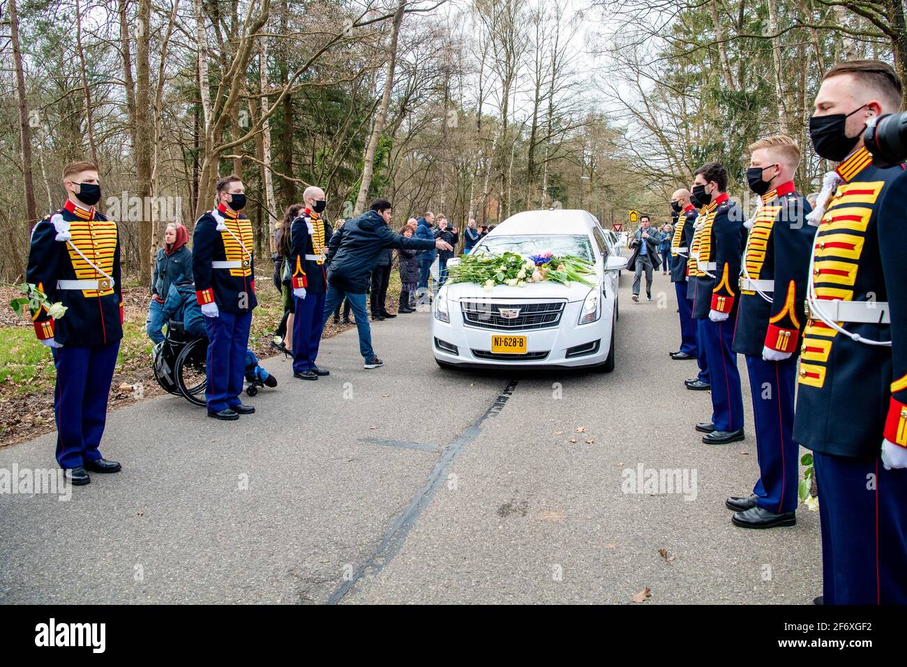The funeral of Bibian Mentel, a champion Dutch snowboarder who lost her ...