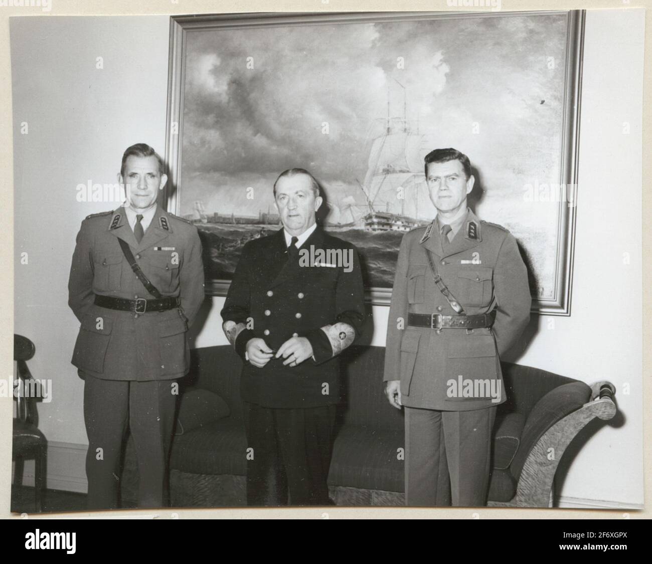 3 military people in front of the board Stock Photo - Alamy