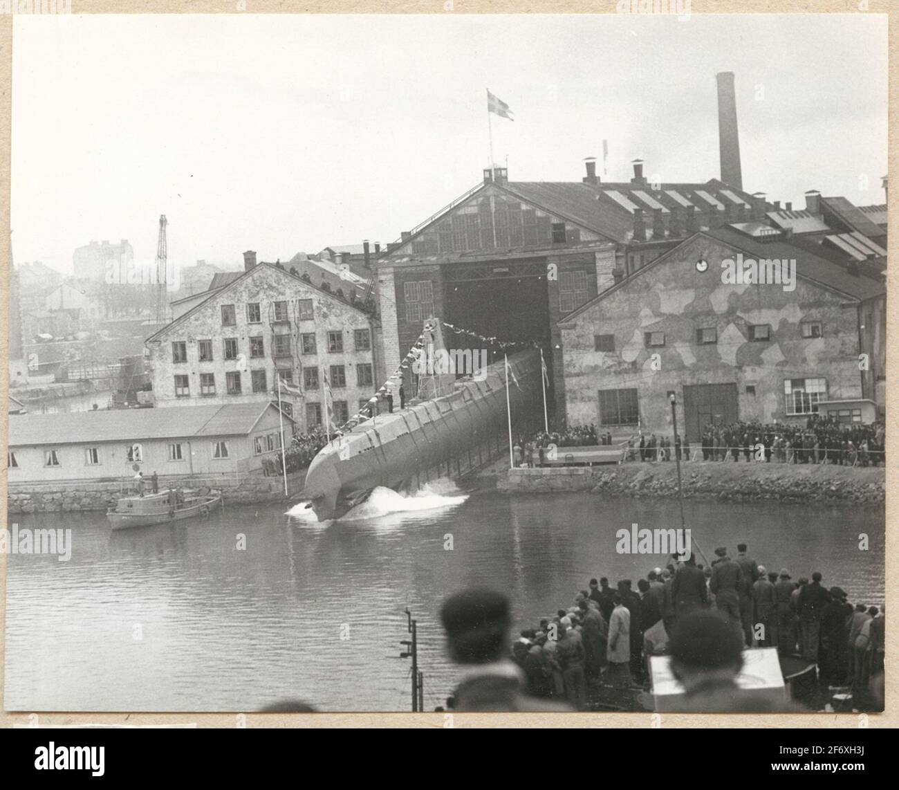 Launching.Great workshop building (depicted name Stock Photo - Alamy