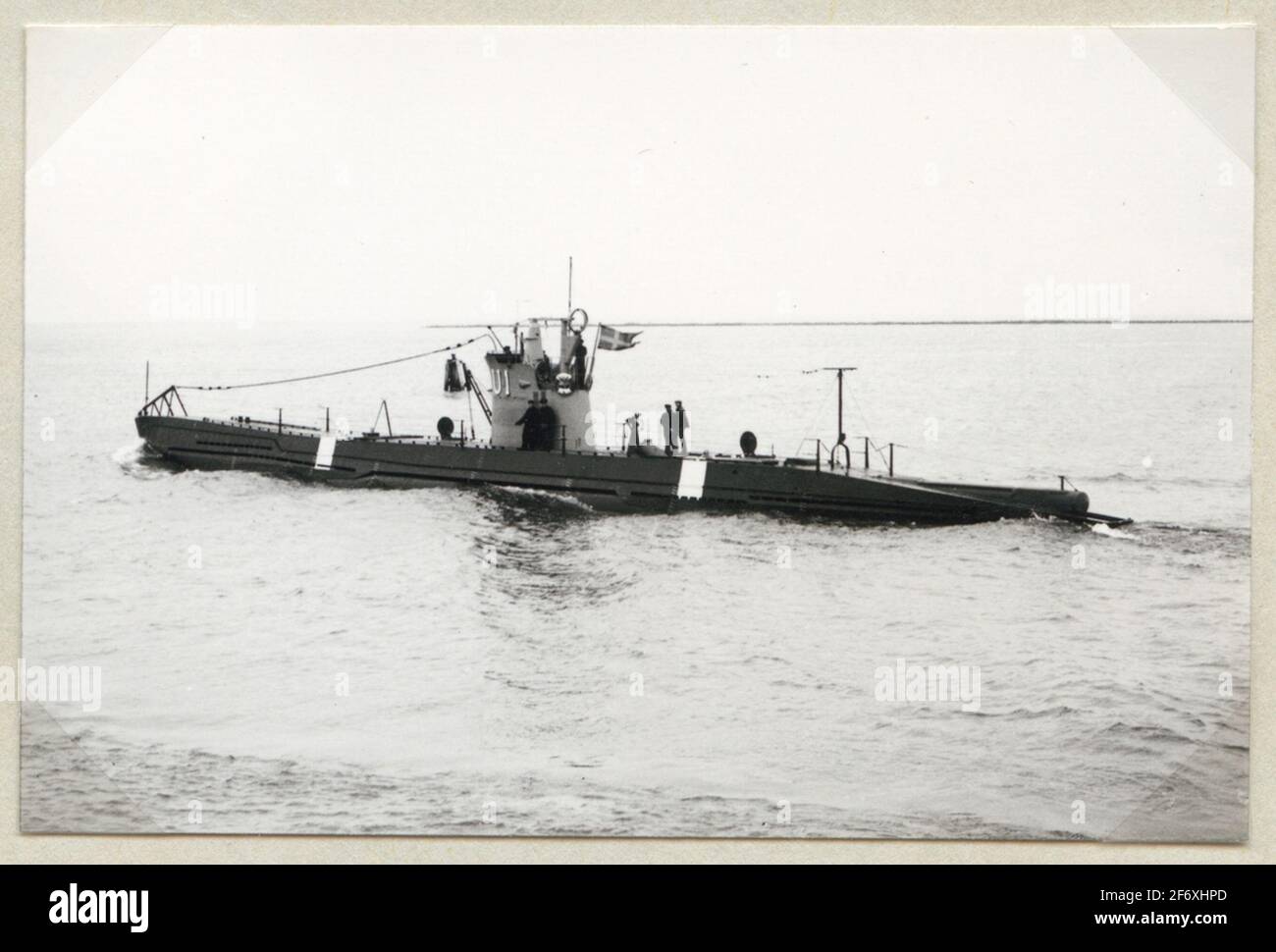 The submarine U1 under the test trip.1942-05-07.The submarine U1 under ...