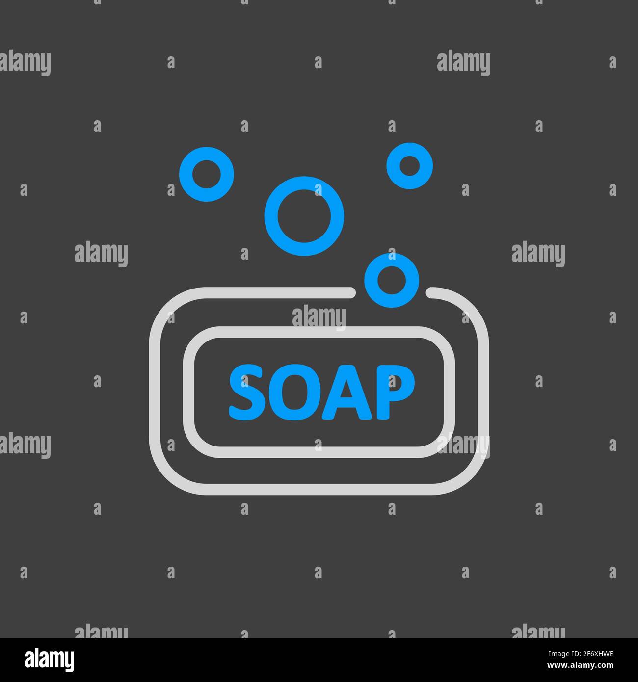 Soap vector icon. Hygiene sign. Graph symbol for medical and household ...