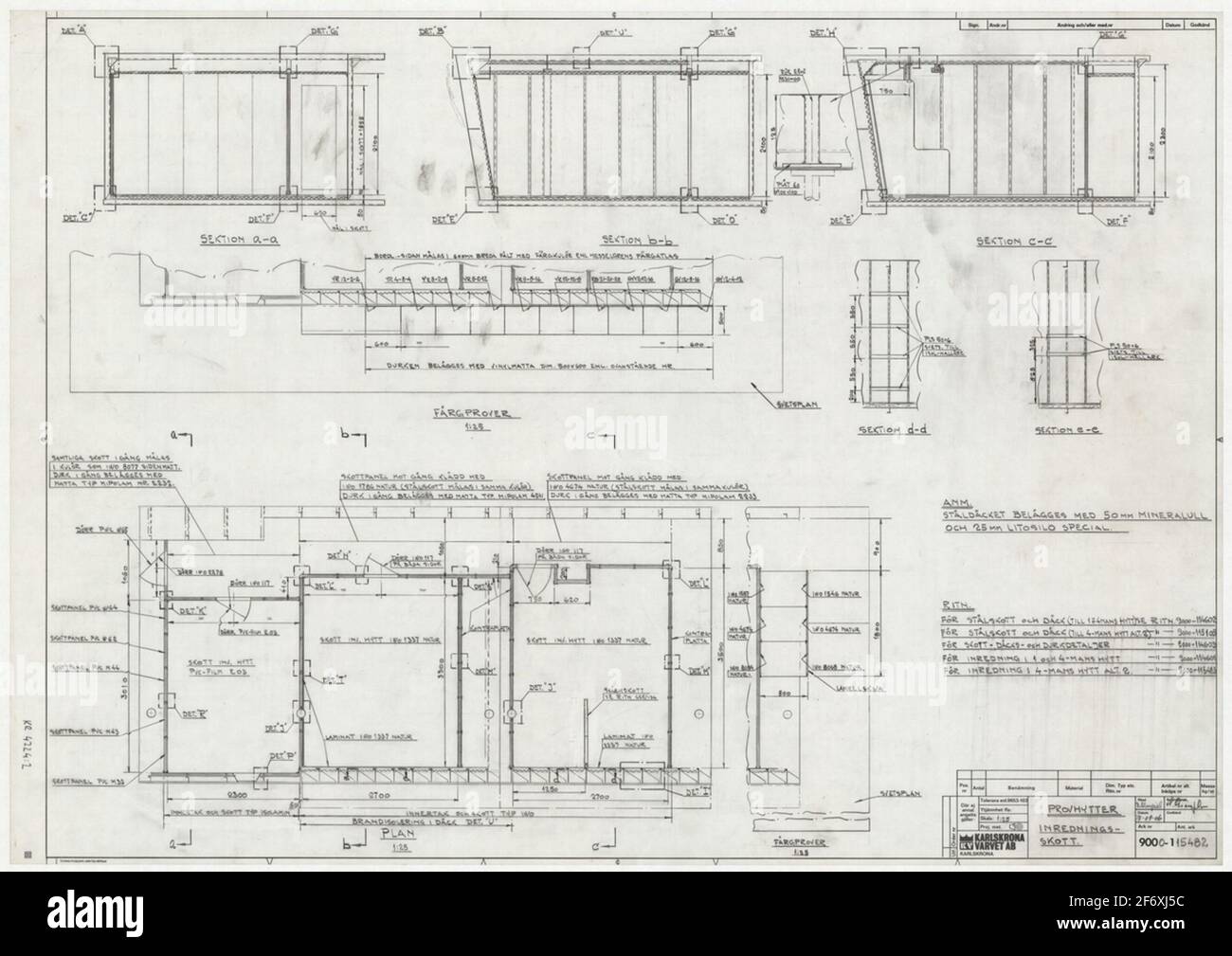 Drawing.Found in office of Marine Museum's curator his lines Stock ...