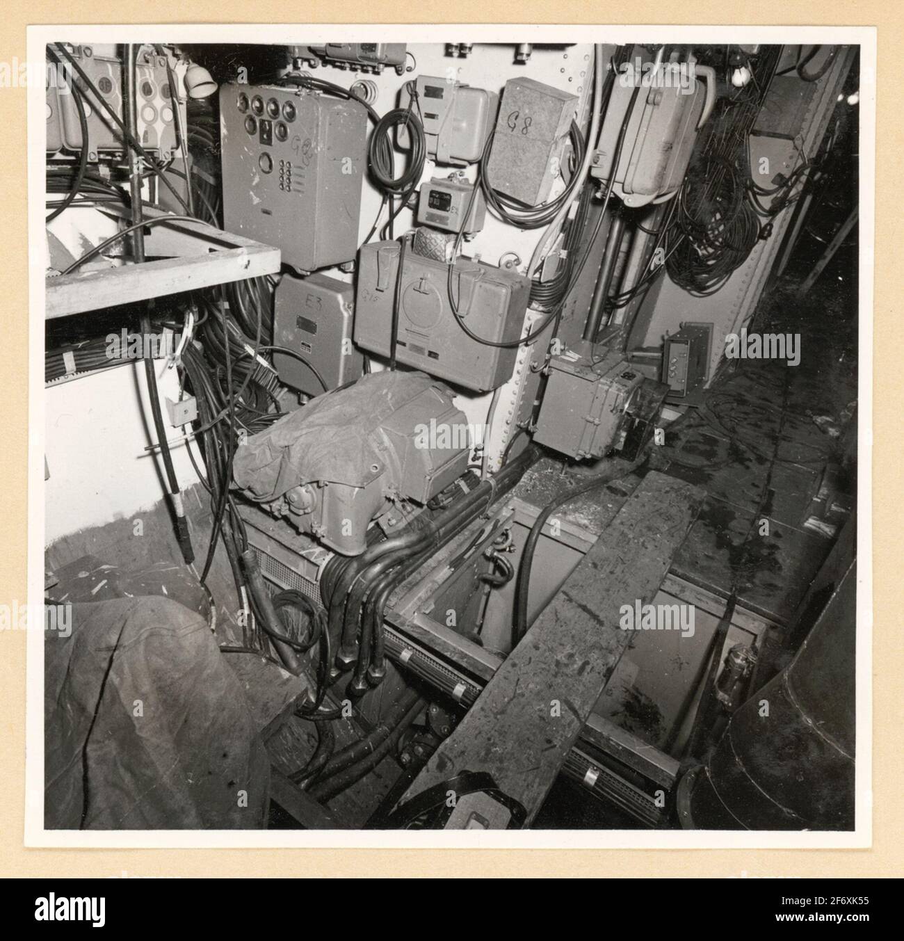 Control room officer.Hydrophone shots SPT.42 .. Kockums AB (depicted ...