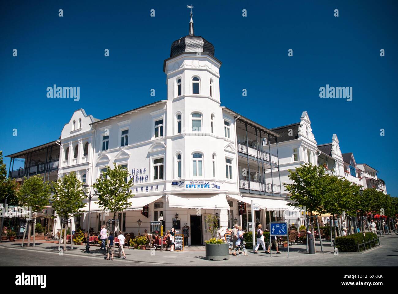 A classic sample of historic German resort architecture on Binz main ...