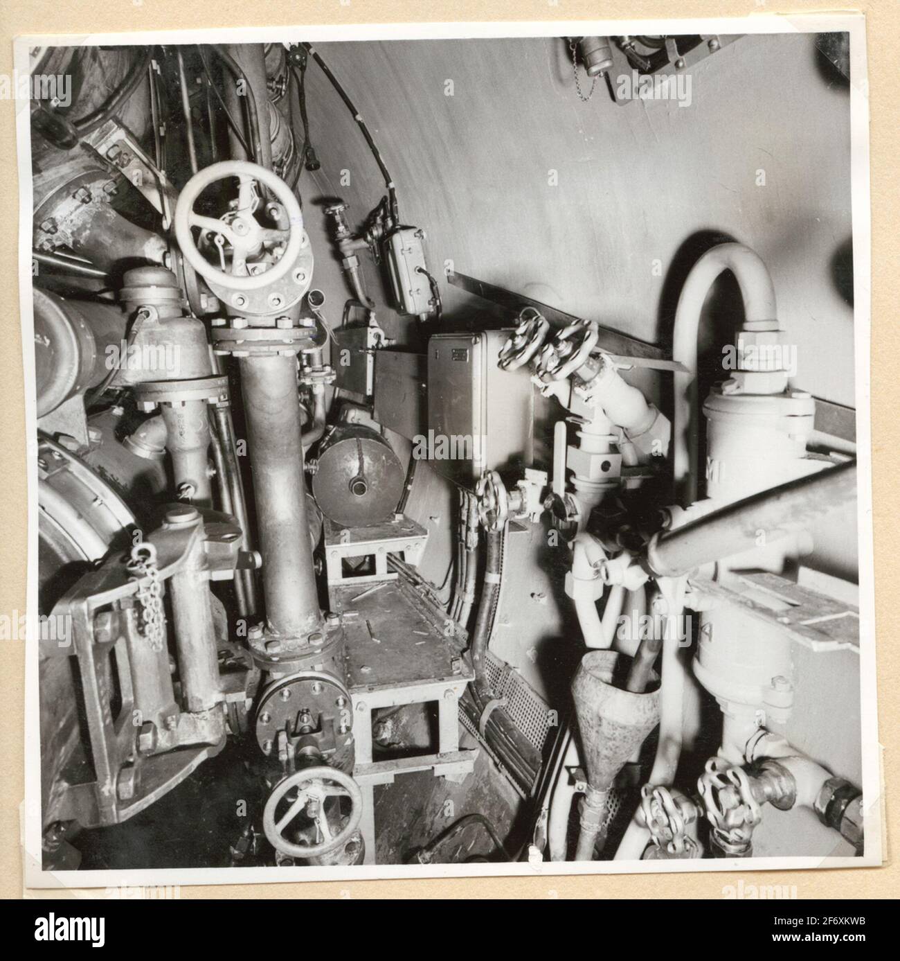 Torpedo room.SB side for about SPT.67 .. Kockums AB (depicted name), shark (depicted name Stock ...