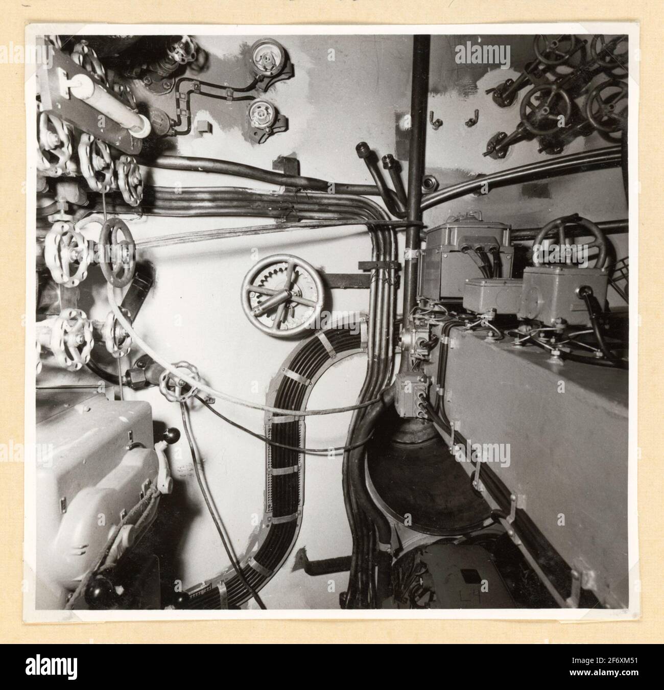 Maneuver room.The roof at the SPT.39 and 40 .. Kockums AB (depicted ...