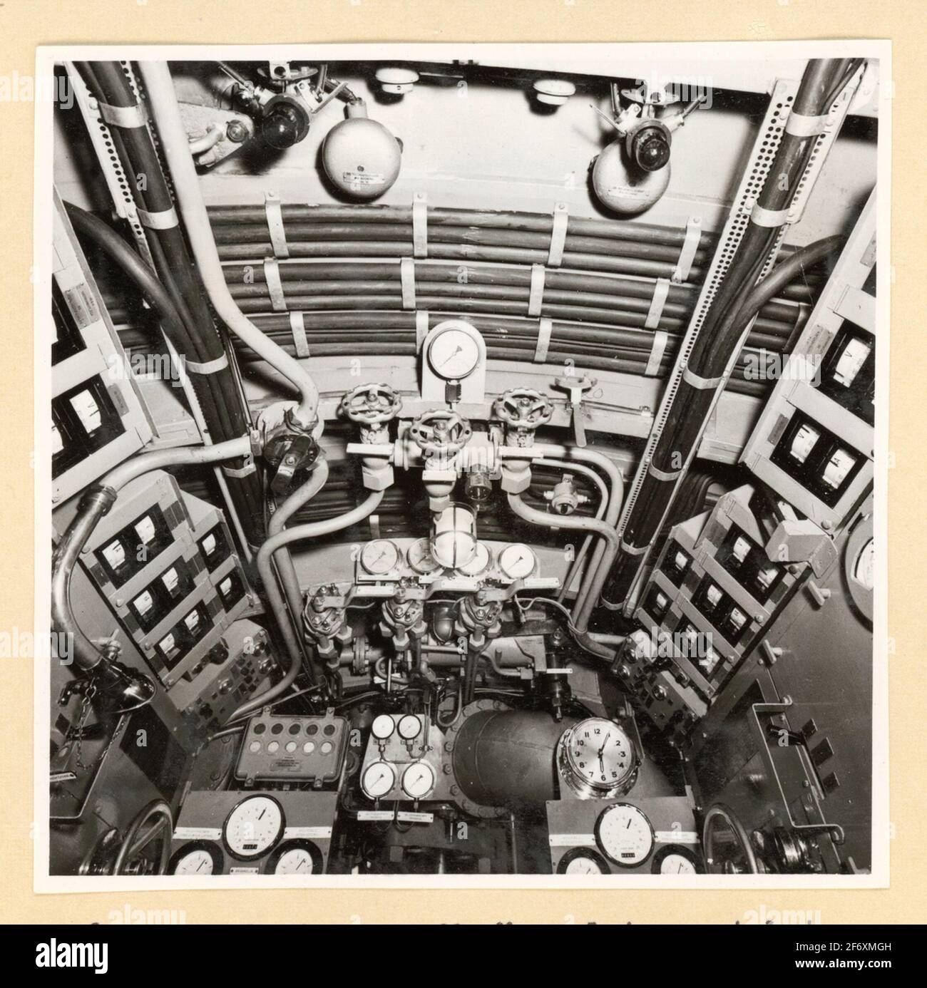 Diesel engine.Operation, roof .. Kockums AB (depicted name), shark ...