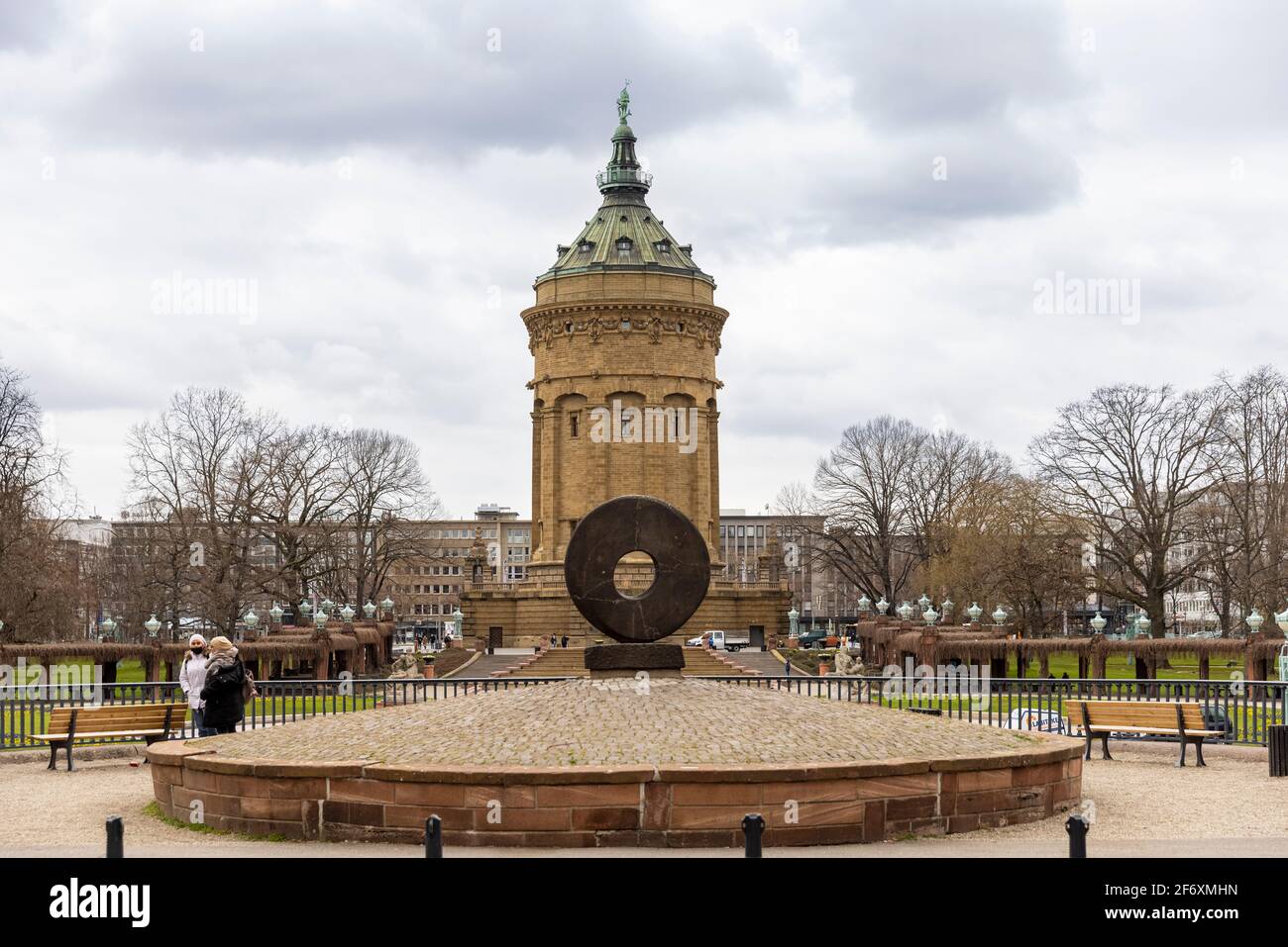 Old watertower near city center is one of most photographed landmarks ...