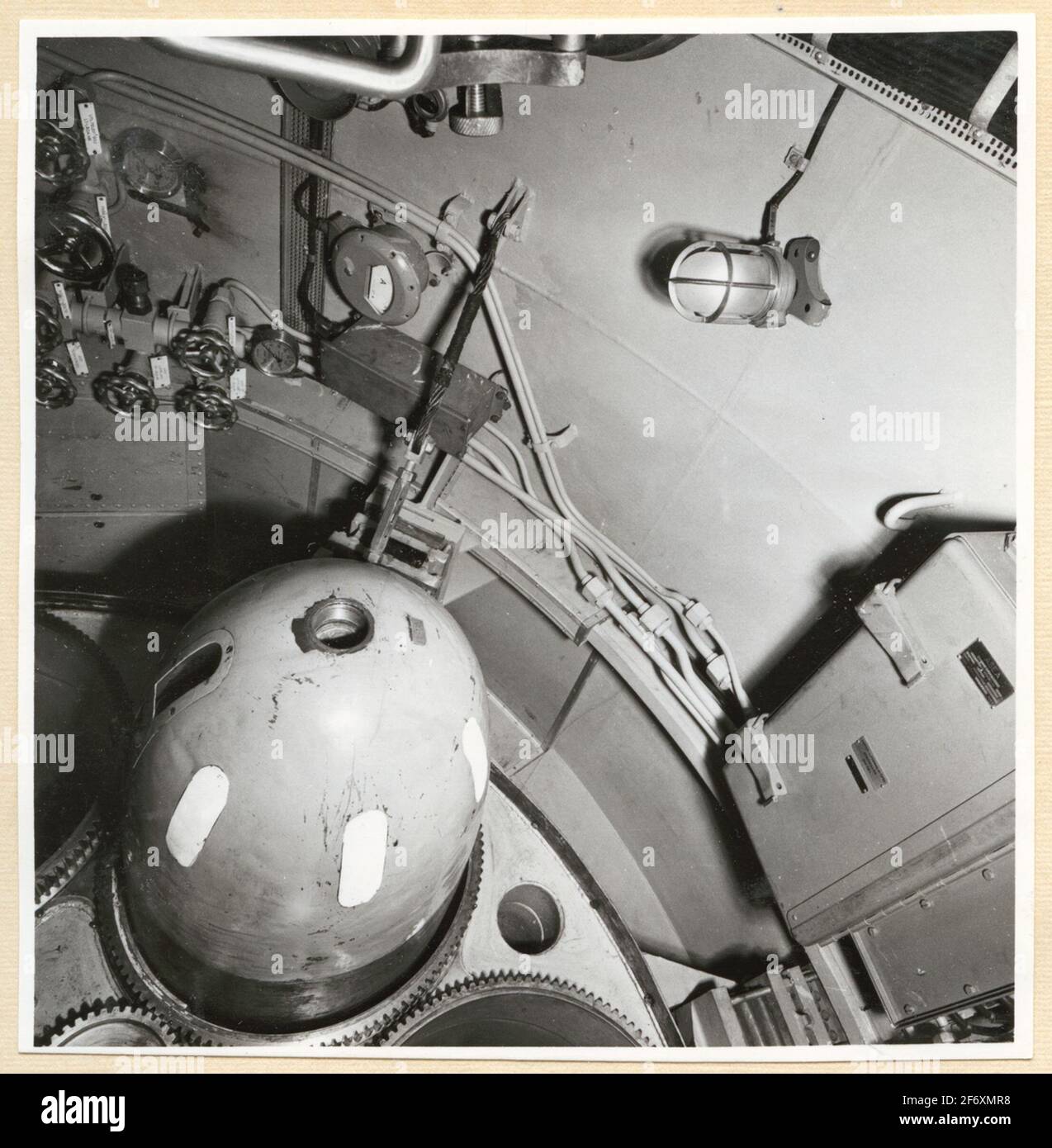 The torpedo room.SB Sida (Say of Torp.Mag.) The roof .. Kockums AB ...
