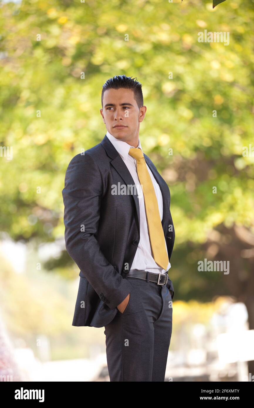 Modern businessman elegant suit hi-res stock photography and images - Alamy