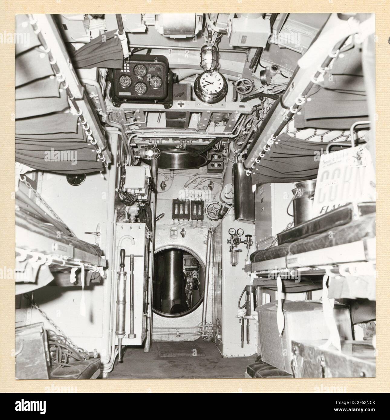 Torpedo room.The actual part seen.878-13.Kockums AB (depicted name), U ...