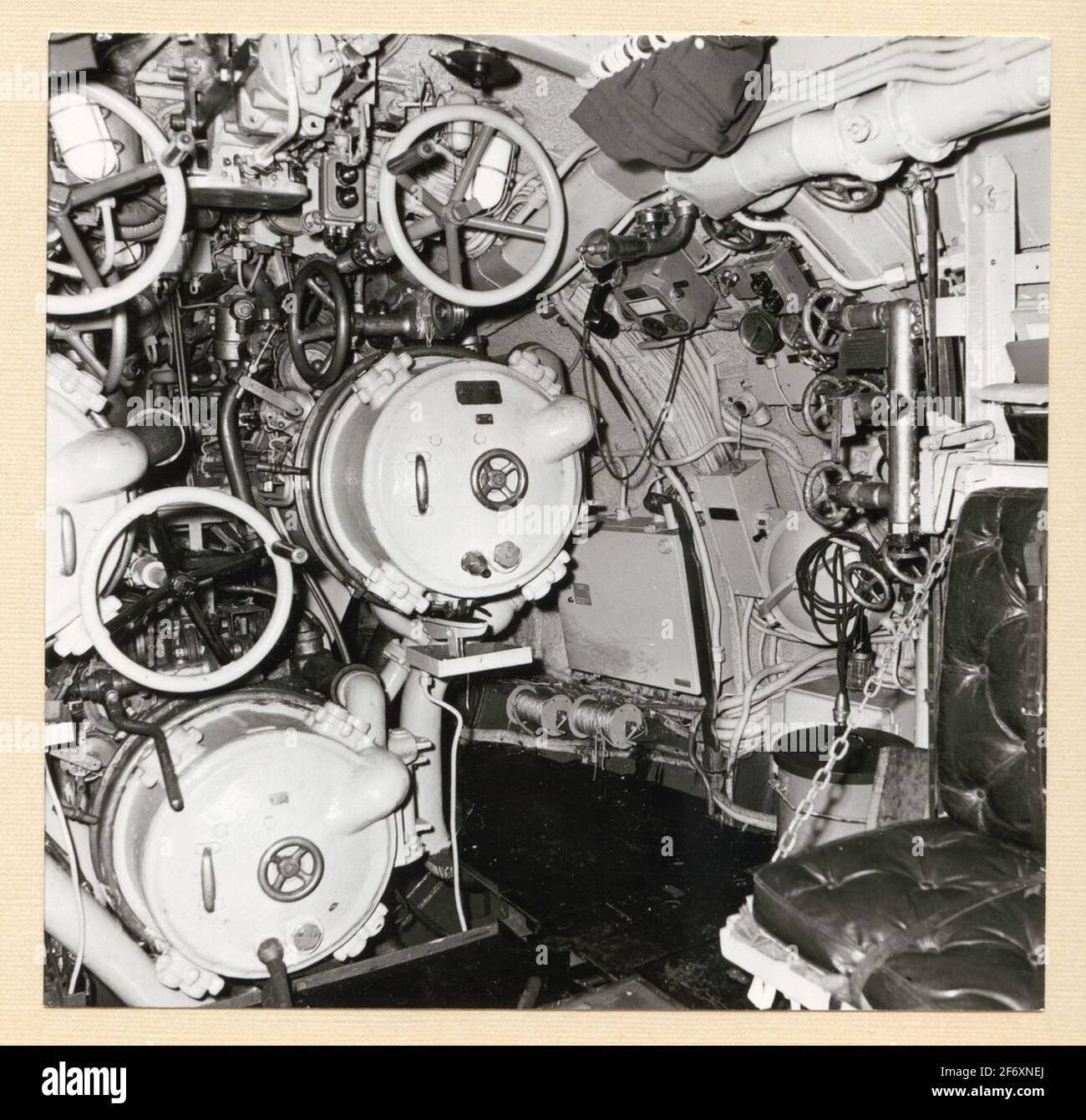 Torpedo room.SB's side by tubes.878-9.Kockums AB (depicted name), U 5 ...