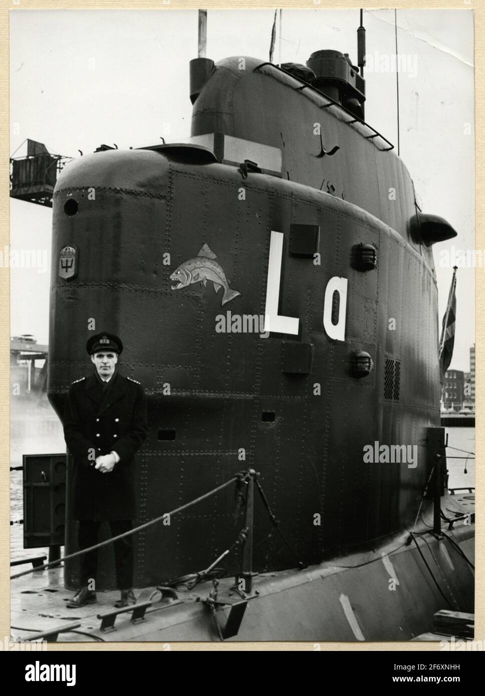 The commanding sign's hissing on UB.The salmon.La-24.Kockums AB ...