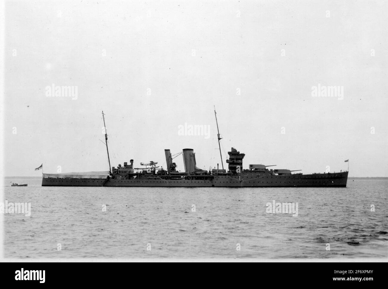English cruiser York while visiting Karlskrona.English cruiser York ...