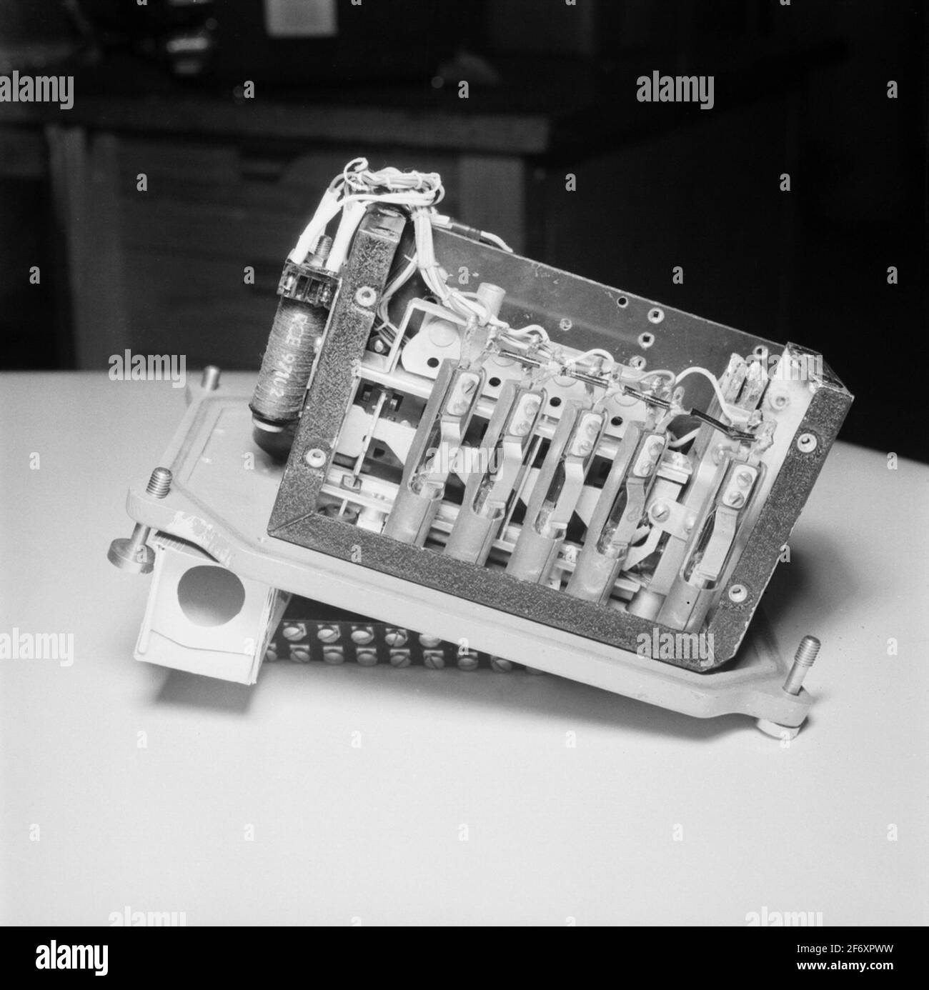 Power control box Black and White Stock Photos & Images - Alamy