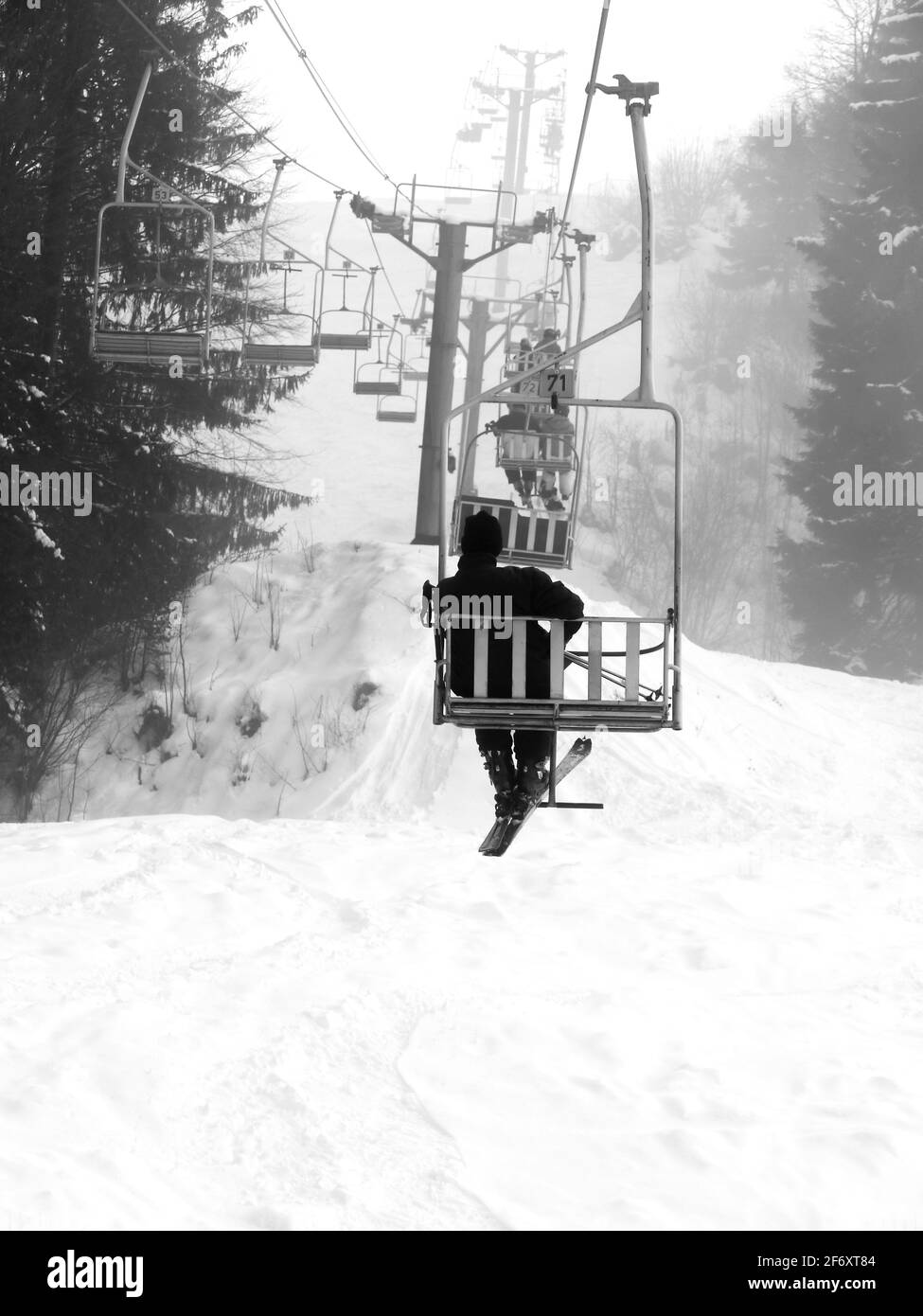 ski lift landscape Stock Photo - Alamy