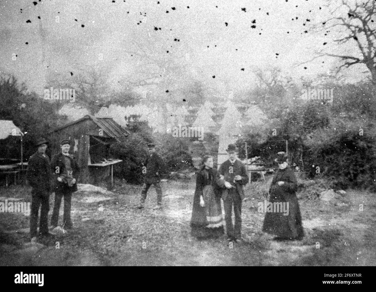 Camp overview Black and White Stock Photos & Images - Alamy