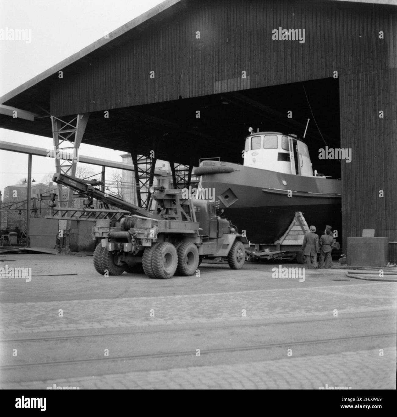 Tug Tim from Uddevalla launch.Tim (depicted name Stock Photo - Alamy