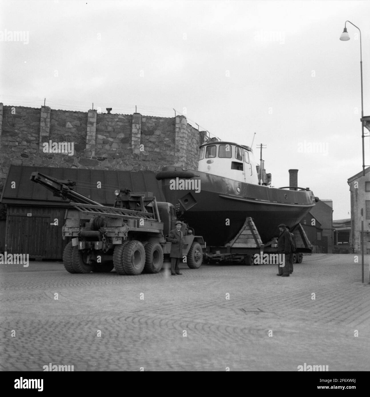 Tug Tim from Uddevalla launch.Tim (depicted name Stock Photo - Alamy