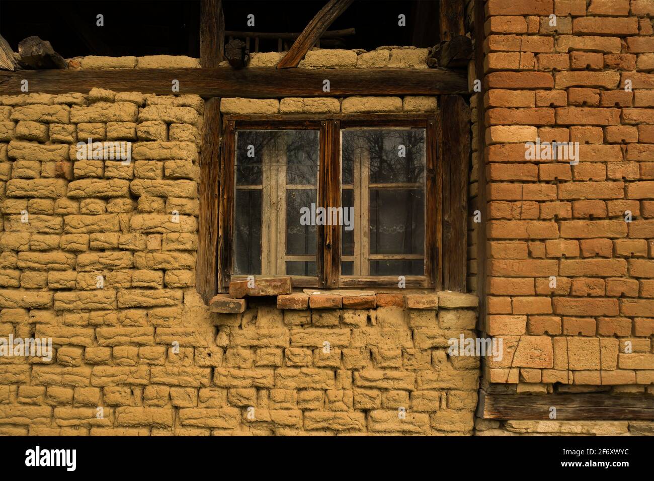 wooden window of an old house Stock Photo - Alamy