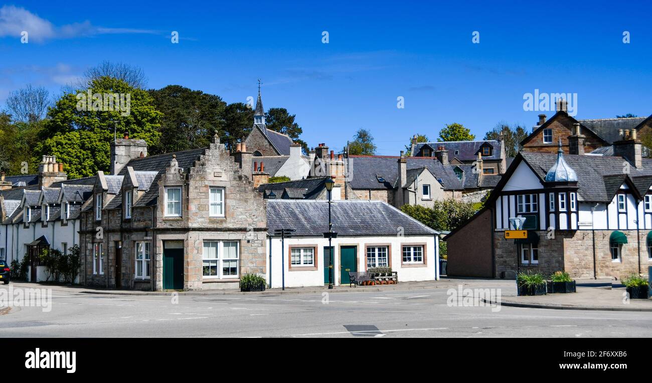 Dornoch Town Square, Scotland, UK Stock Photo - Alamy