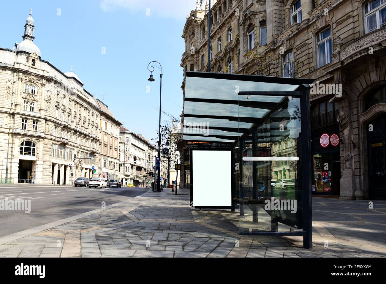 Bus shelter advert hi-res stock photography and images - Alamy