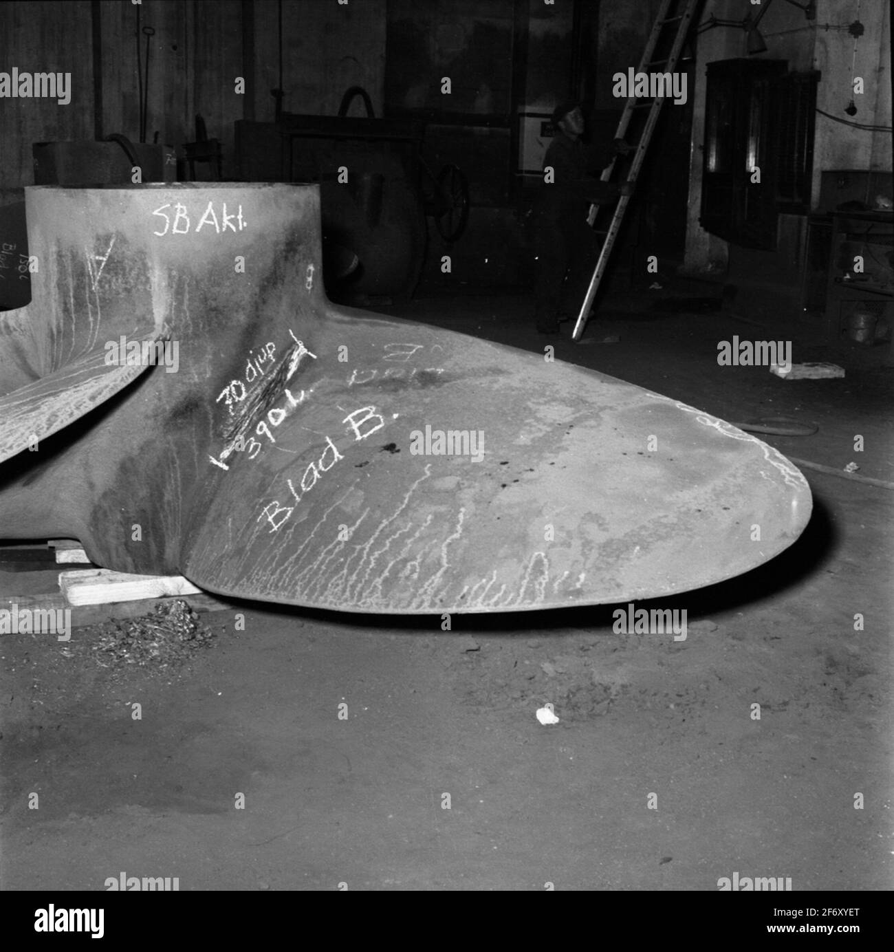 Thule propeller damage.Thule (depicted - name Stock Photo - Alamy