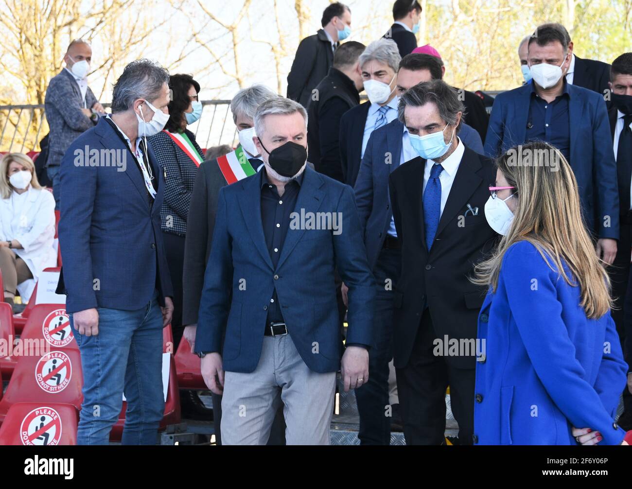 Varese, Italy Defense Minister Lorenzo Guerini inaugurates the new ...