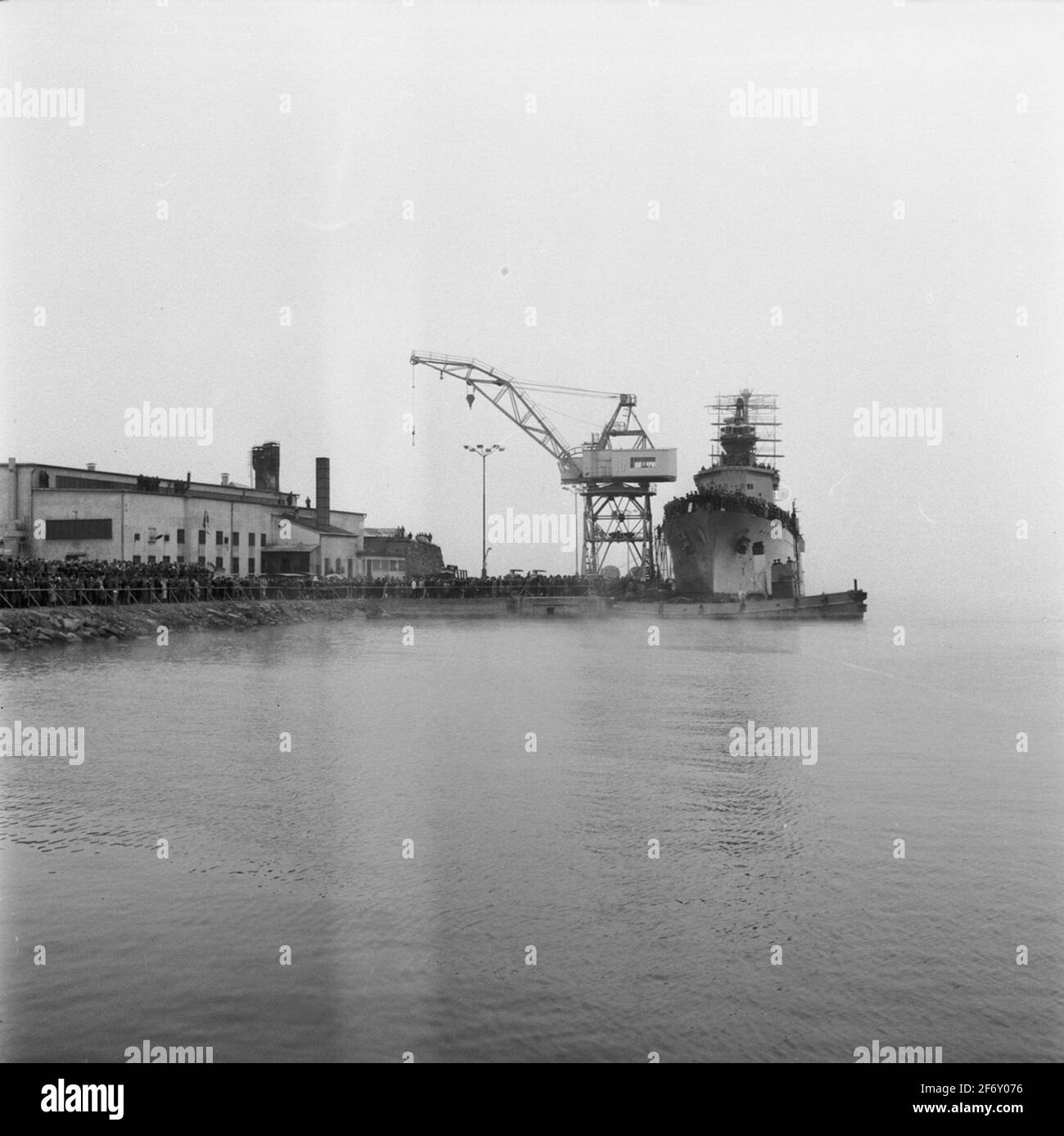 The submarine ferret launching.Ferries (depicted name Stock Photo - Alamy