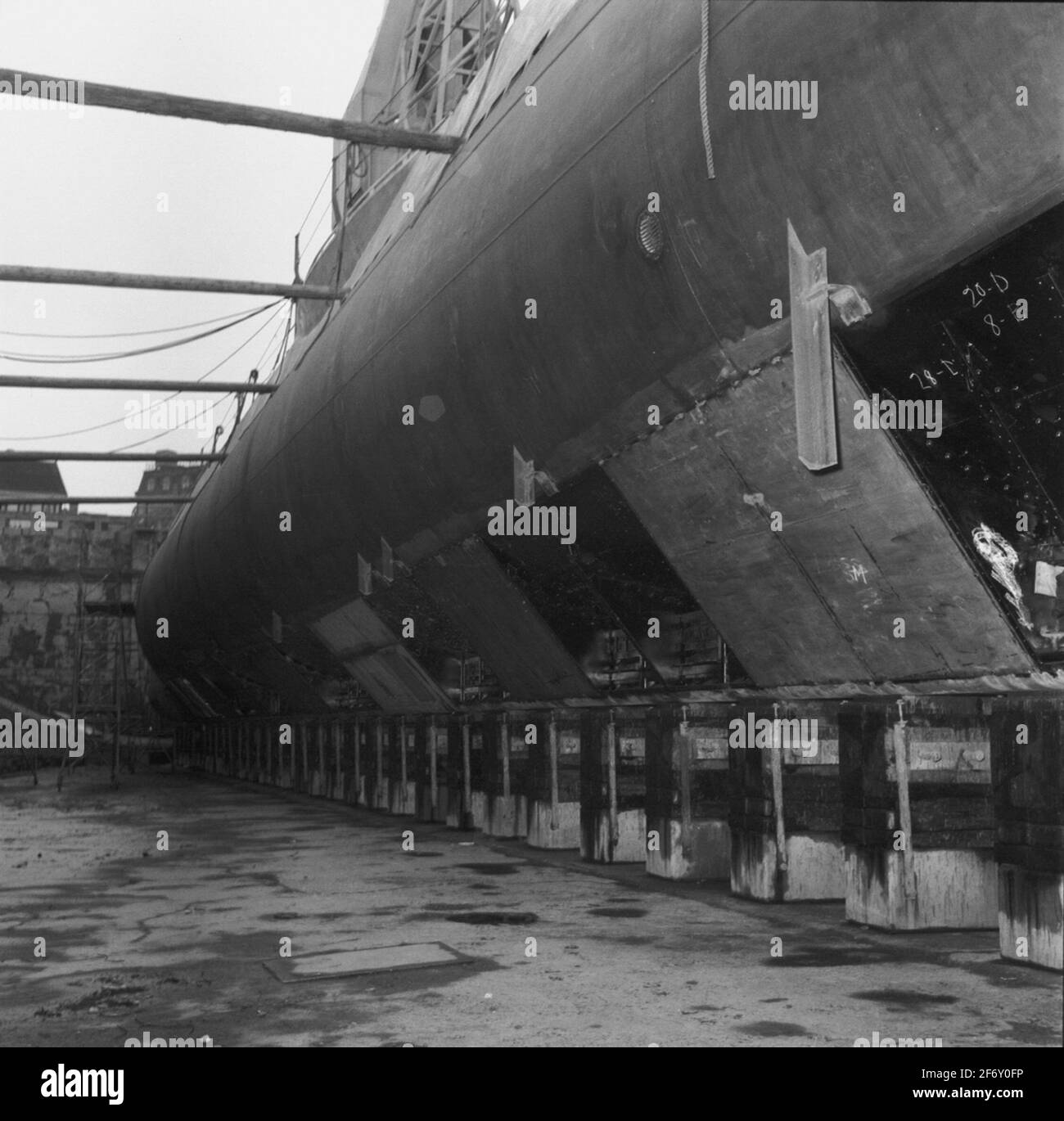 The submarine ferret in the dock.Ferries (depicted name Stock Photo - Alamy