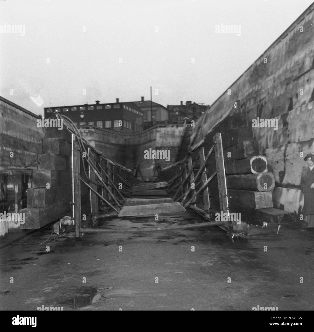 Sled in the dock.Ferries (depicted name Stock Photo - Alamy