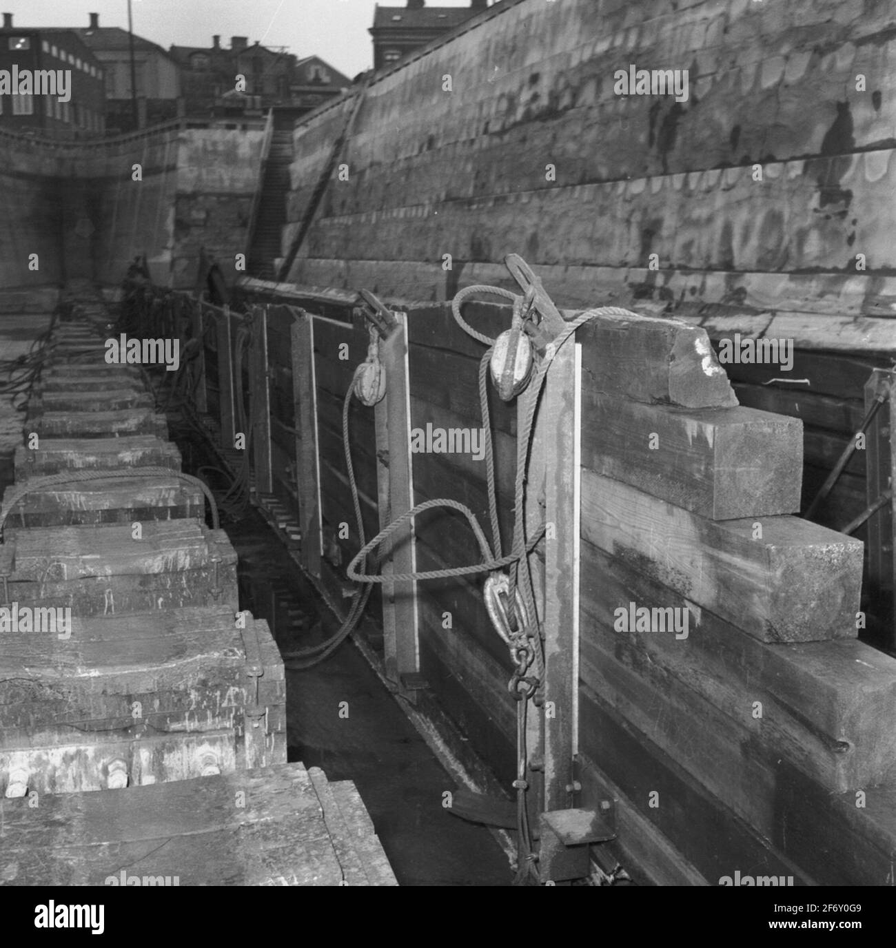 Sled in the dock.Ferries (depicted name Stock Photo - Alamy