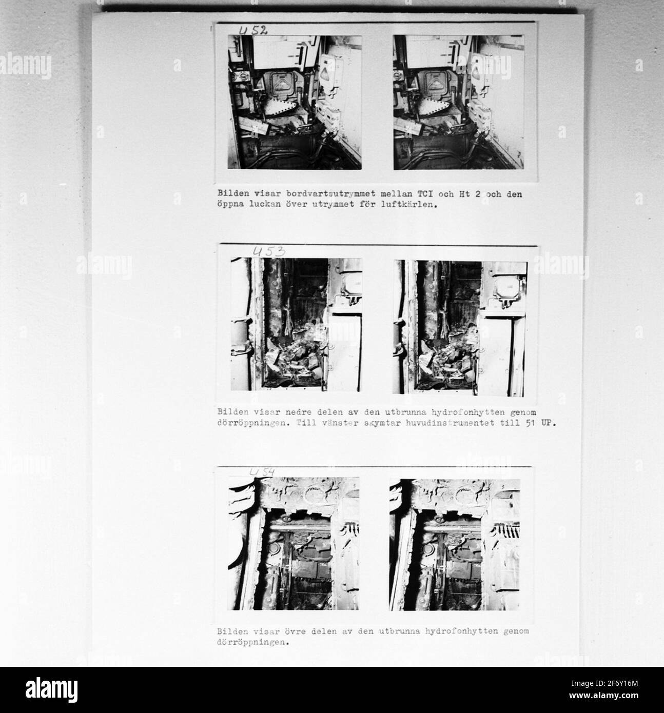 The submarine shark repro of images from fire damage M.M.The shark ...