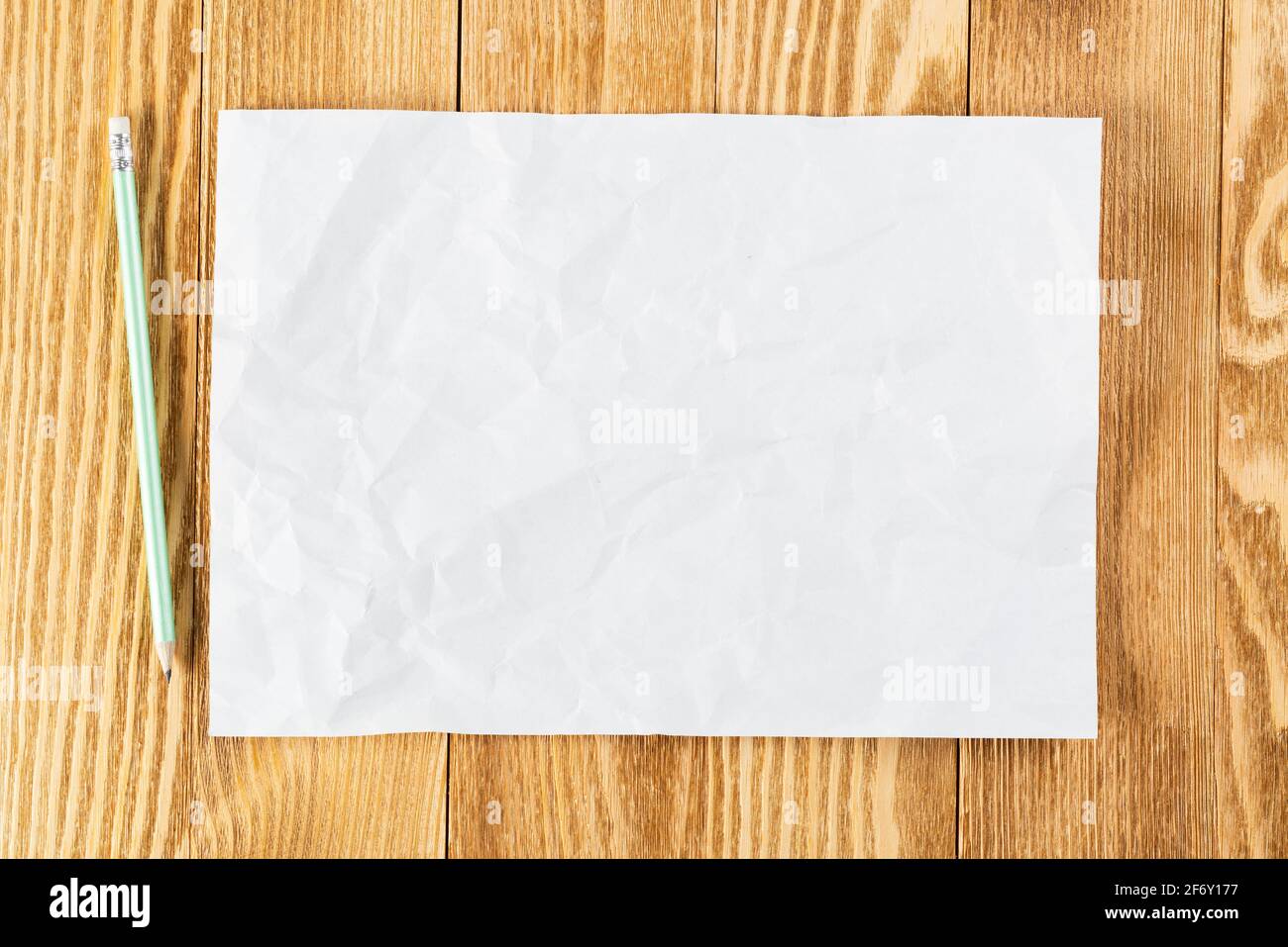 Business workspace with sheet of paper Stock Photo - Alamy