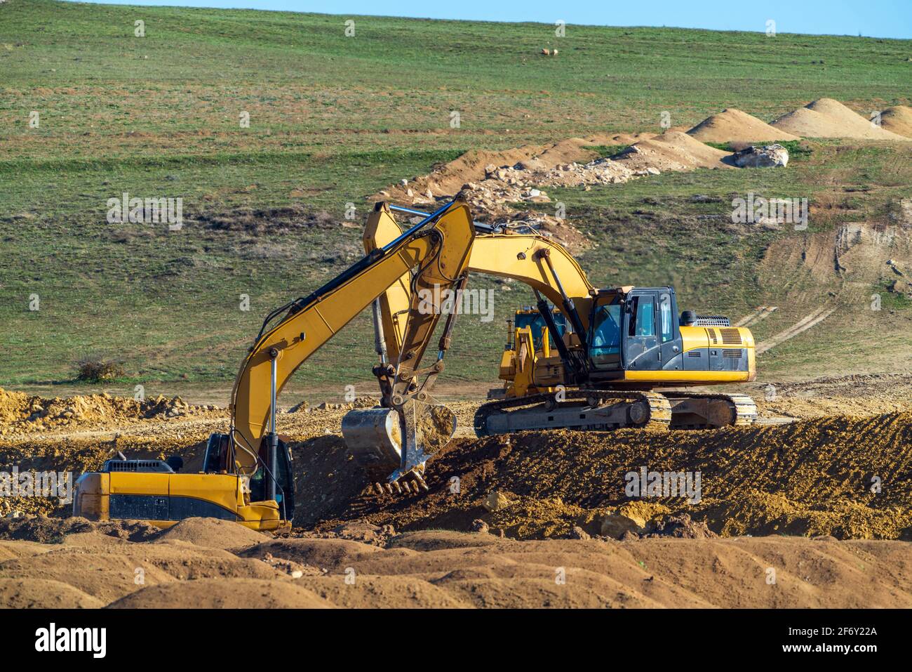 Hydraulic mining excavator hi-res stock photography and images - Alamy