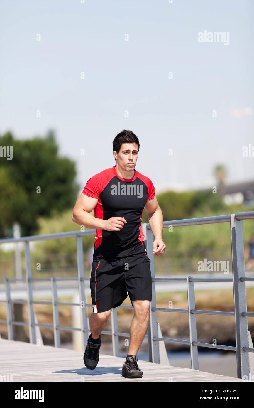 Male walk jog city hi-res stock photography and images - Alamy
