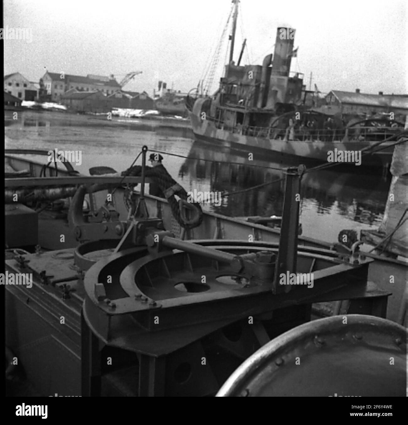 Towing machine Black and White Stock Photos & Images - Alamy