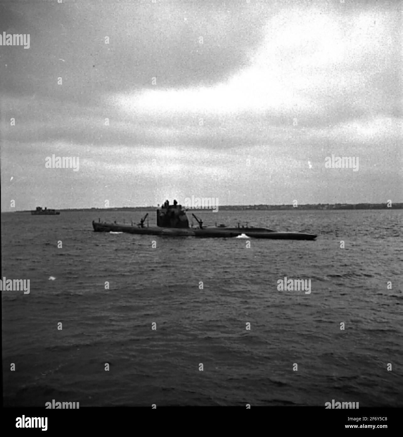The submarine Sjöbrenenubåten the sea urchins at sea.The submarine Sea ...