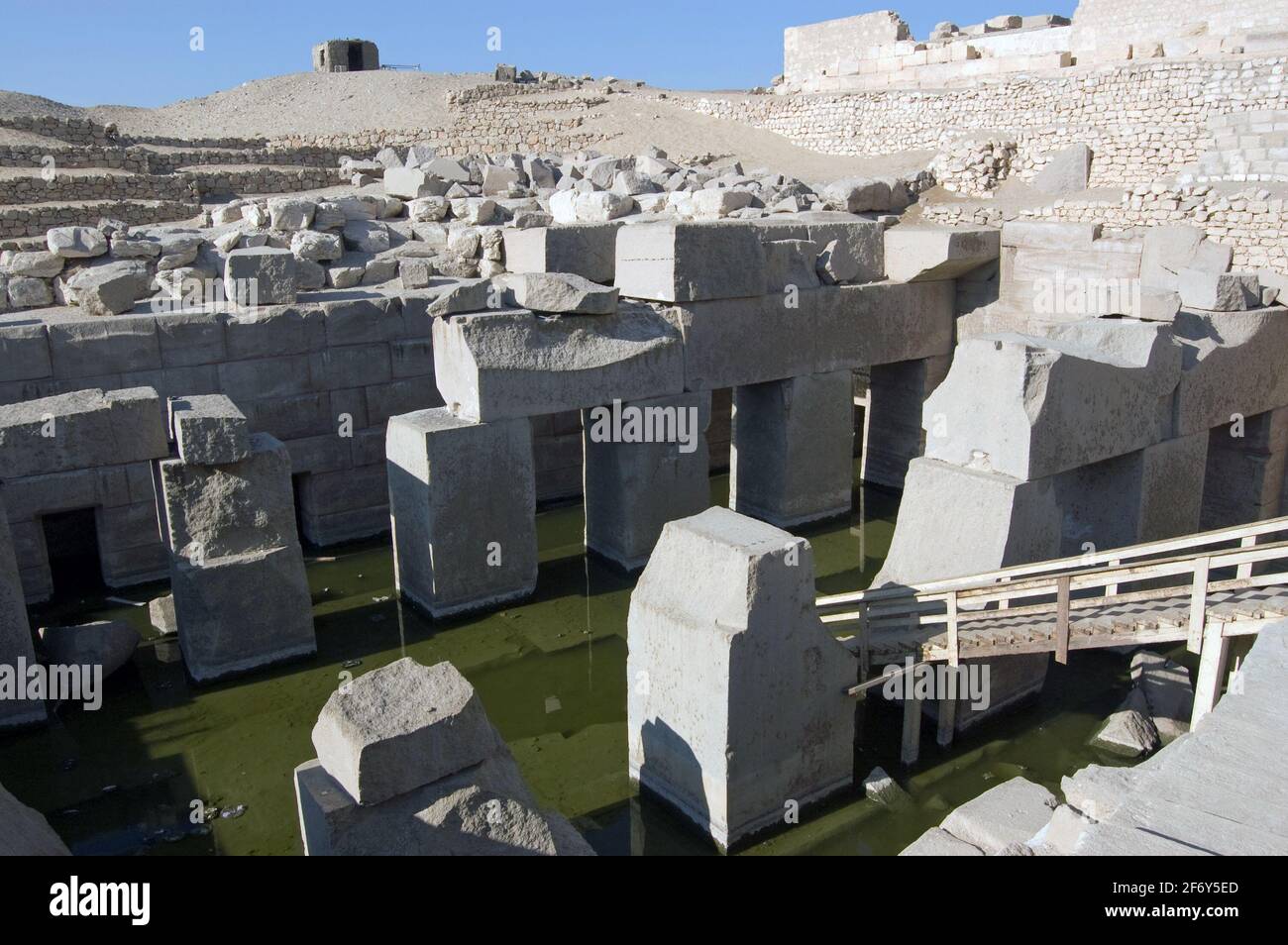 Part of the Temple of Abydos known as the Osirion, dedicated to the ...
